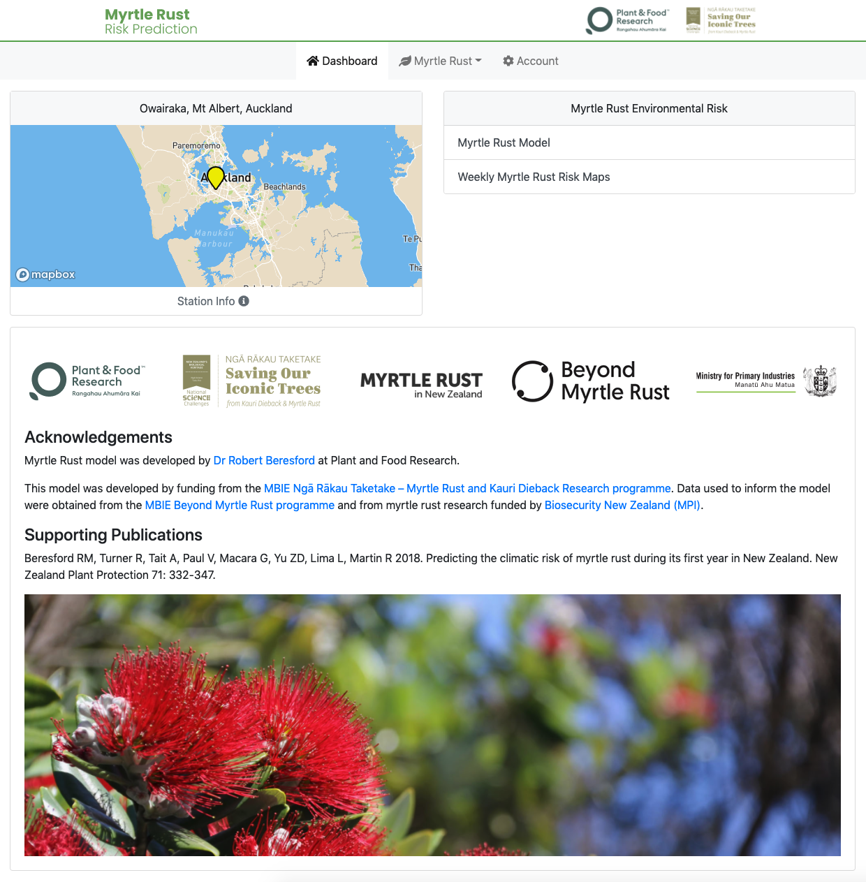 Myrtle Rust Risk Prediction - a new data platform - Biological Heritage ...